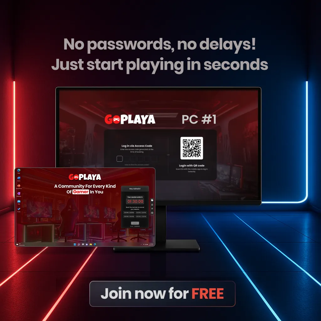 GoPlaya - India's Only Gaming Cafe Booking Platform